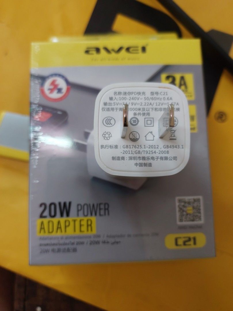 Pd 20w usb c power adapter original, Mobile Phones & Gadgets, Mobile ...