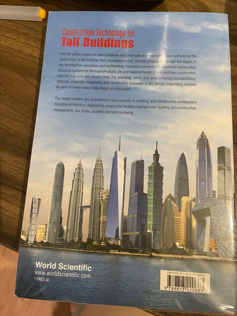 PF2107 textbook Construction Technology for tall buildings 5th edition ...