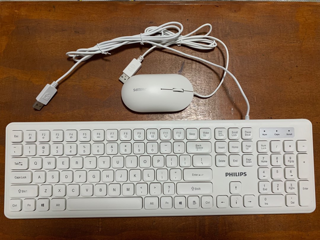 Philips soft-touch wired keyboard (with FREE mouse), Computers & Tech ...