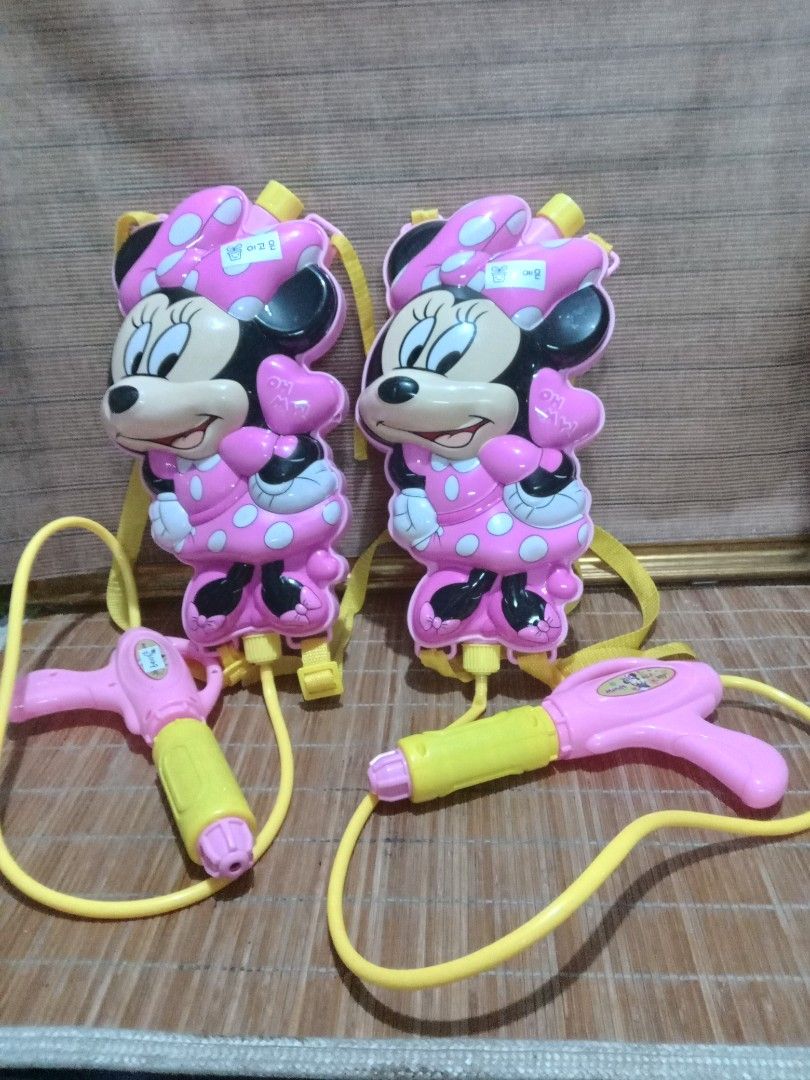 Php300. Minnie Mouse Water Container w/ attached Water Gun., Hobbies ...