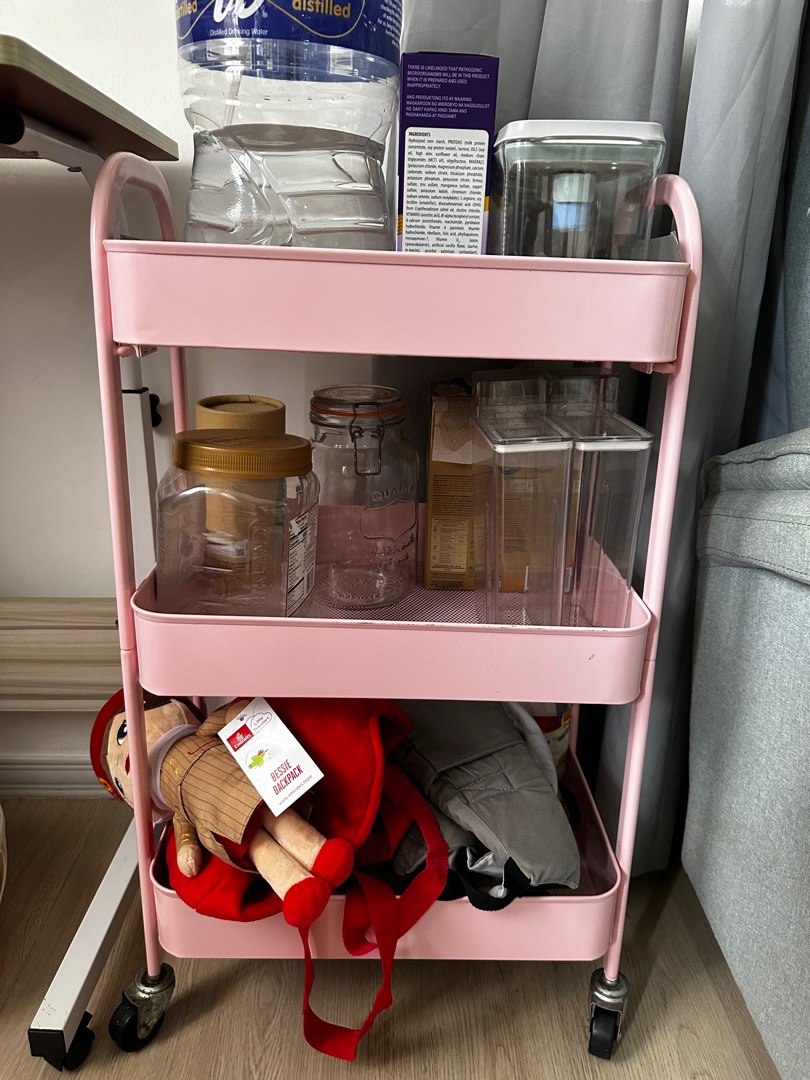 Pink full metal trolley (Locaupin), Babies & Kids, Baby Nursery & Kids ...