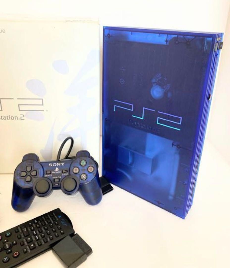 Playstation 2 Blue transparent, Video Gaming, Video Game Consoles ...
