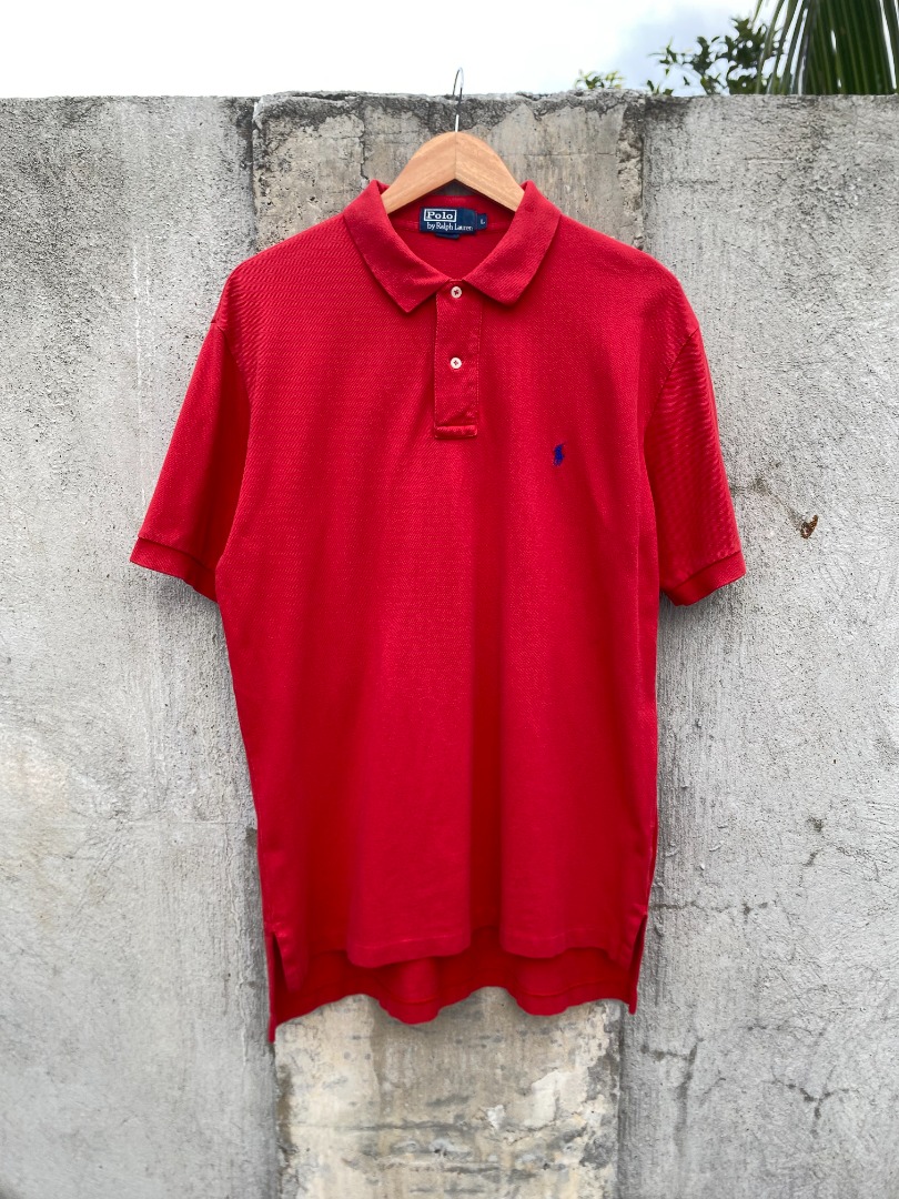Polo by Ralph Lauren (Red), Men's Fashion, Tops & Sets, Tshirts & Polo ...