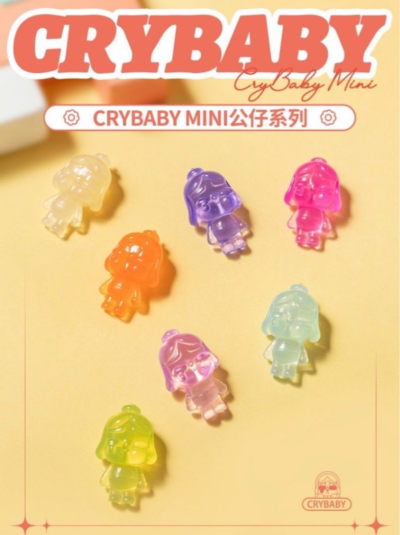 Pop Mart Crybaby Mini Series Popmart 哭娃迷你公仔系列, 興趣及遊戲, 玩具 & 遊戲類 - Carousell