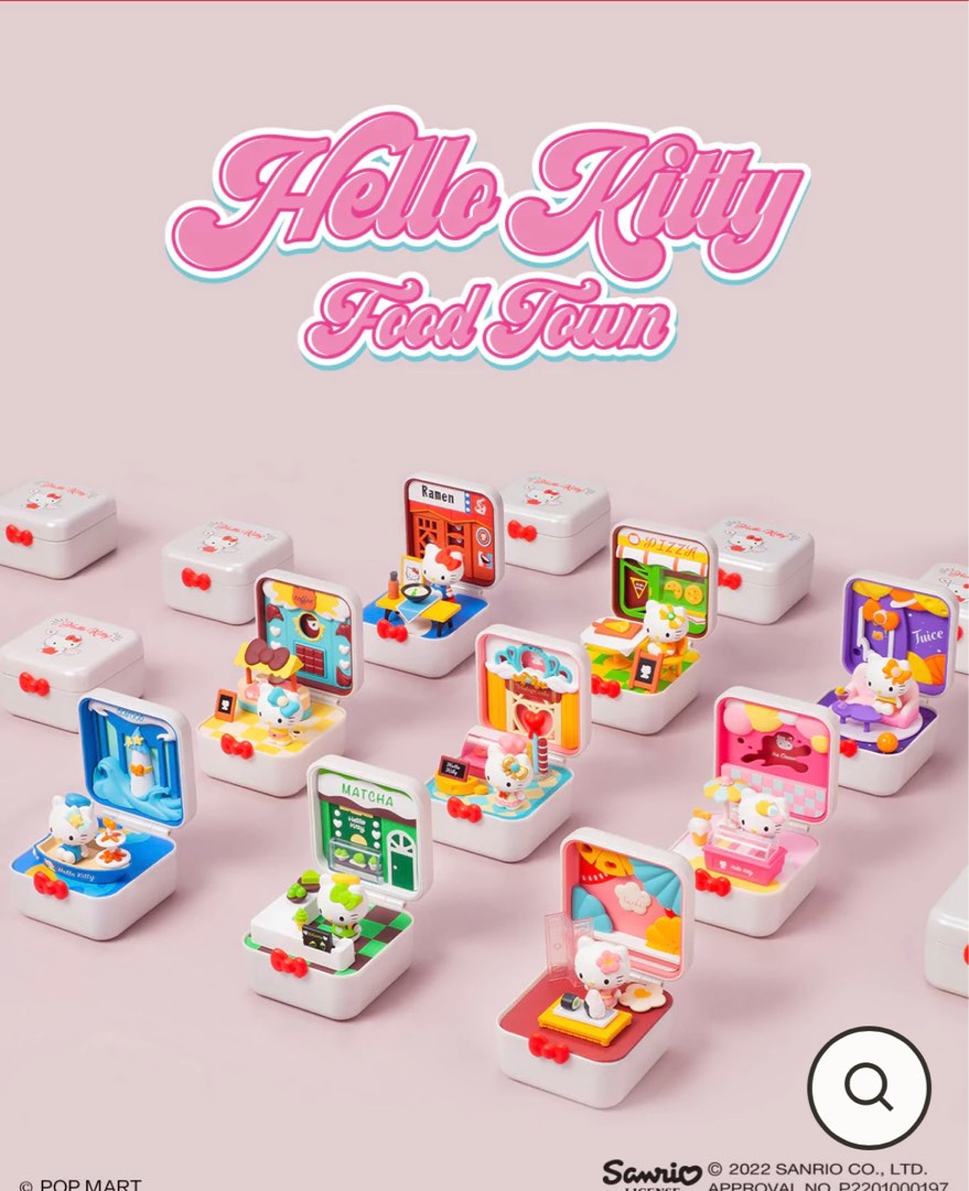 POPMART Hello Kitty Food Town fullset, Hobbies & Toys, Toys & Games on ...