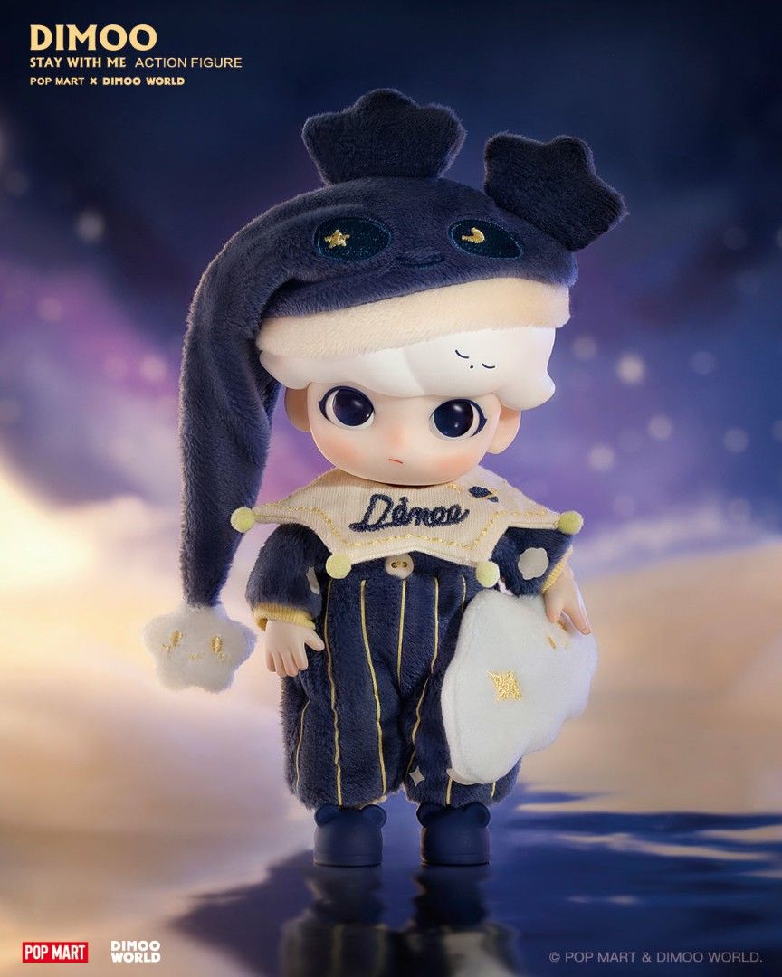 [POPMART NEW] POPMART DIMOO STAY WITH ME BJD ACTION FIGURE, Hobbies ...
