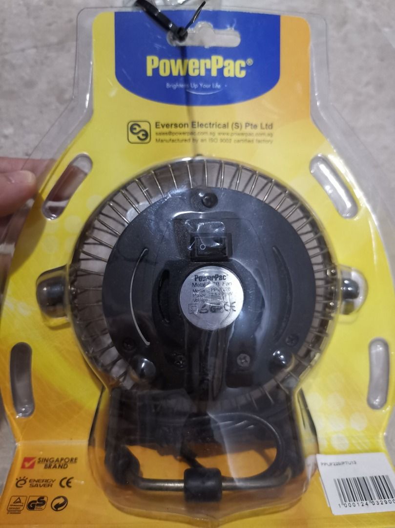 POWERPAC USB Classic Mini Fan (metal blade), Free Multi Travel Adapter ...