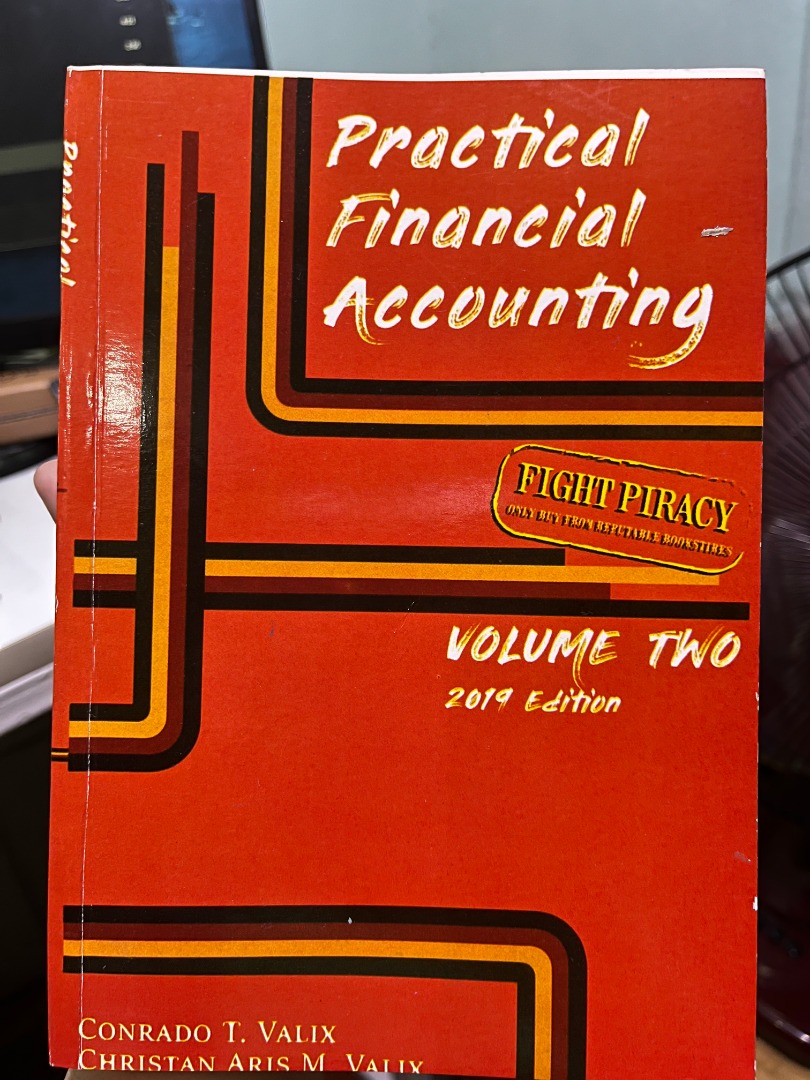 PRACTICAL FINANCIAL ACCOUNTING VOL.2 2019 by Valix, Hobbies & Toys ...