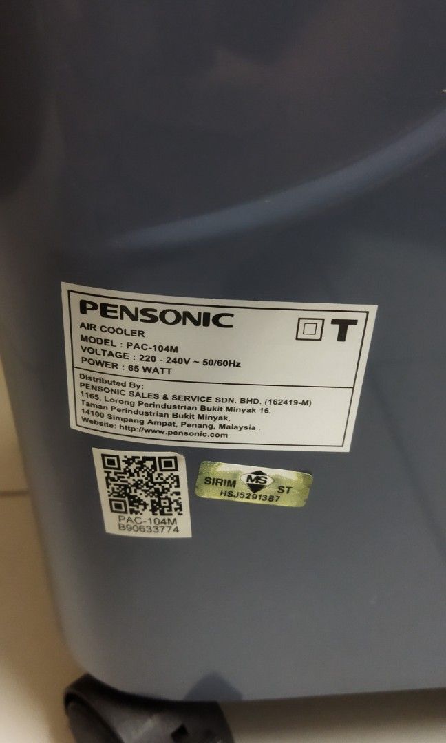 Pensonic AirCooler, TV & Home Appliances, Air Conditioners & Heating on ...