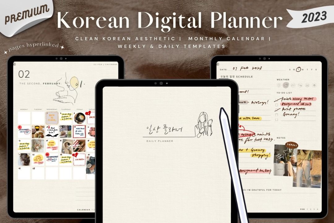 [Premium] Korean Digital Planner 2023 | iPad Student Planner ...