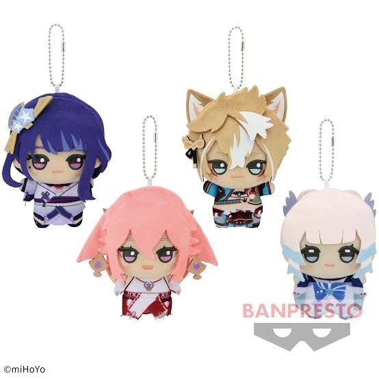 [PRE-ORDER] Genshin Impact Chibigurumi Volume 5 Plushies Raiden Yae Miko Kokomi Gorou, Hobbies ...