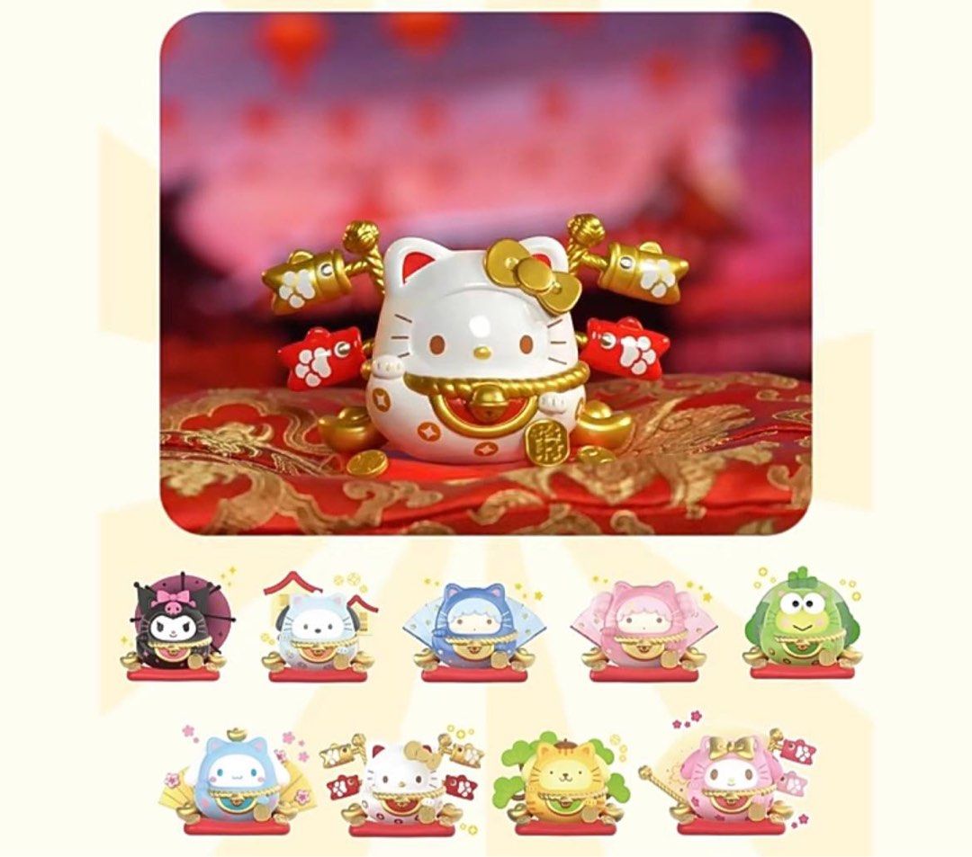 [Preorder]Sanrio Lucky Cat Blind Box Series Set of 9, Hobbies & Toys ...