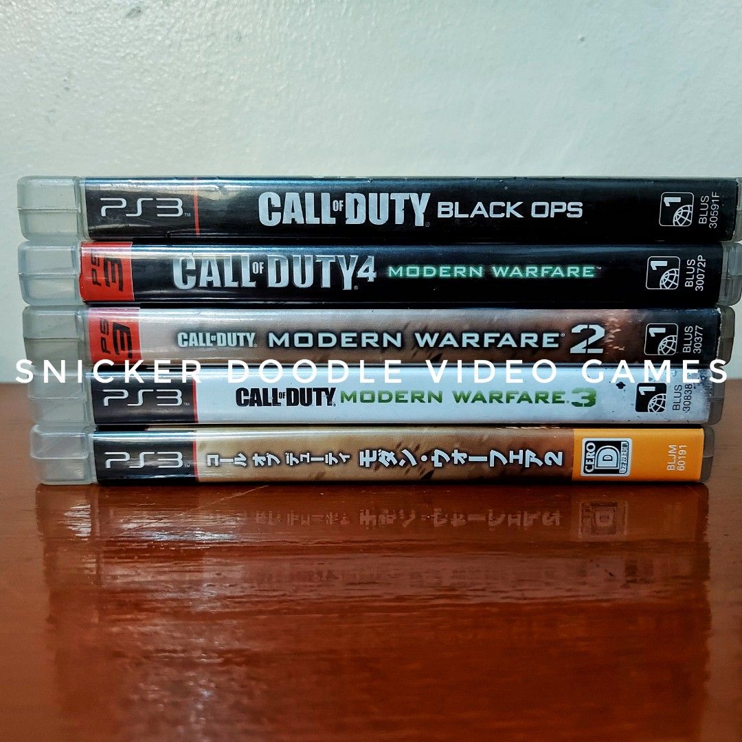 PS3 Call of Duty BUNDLE COMPLETE WITH MANUAL, Video Gaming, Video Games ...