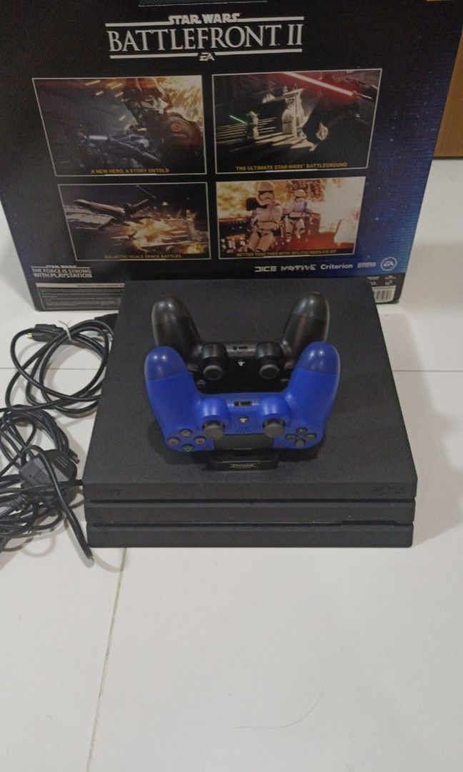 PS4 PRO (latest gen CUH-7200) full set with two dualshock authentic ...
