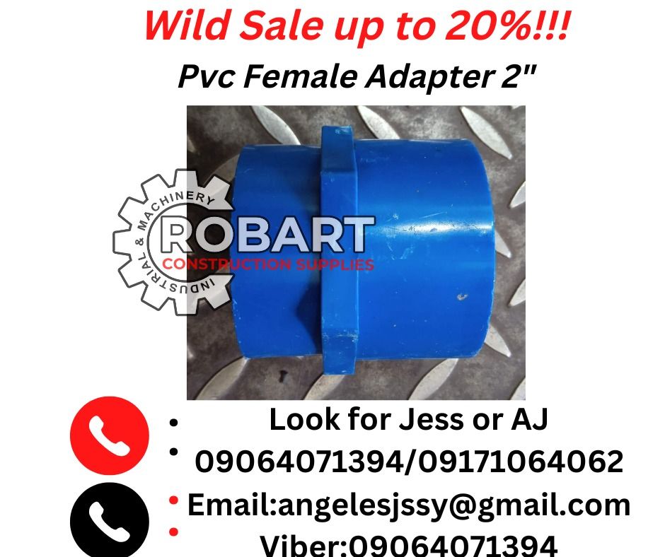 Pvc female adapter 2", Commercial & Industrial, Construction & Building ...