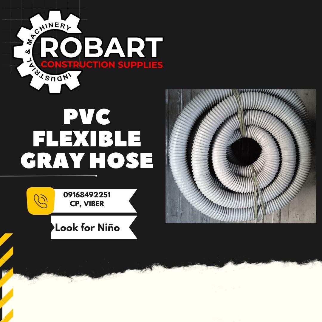 PVC FLEXIBLE GRAY HOSE, Commercial & Industrial, Construction Tools ...