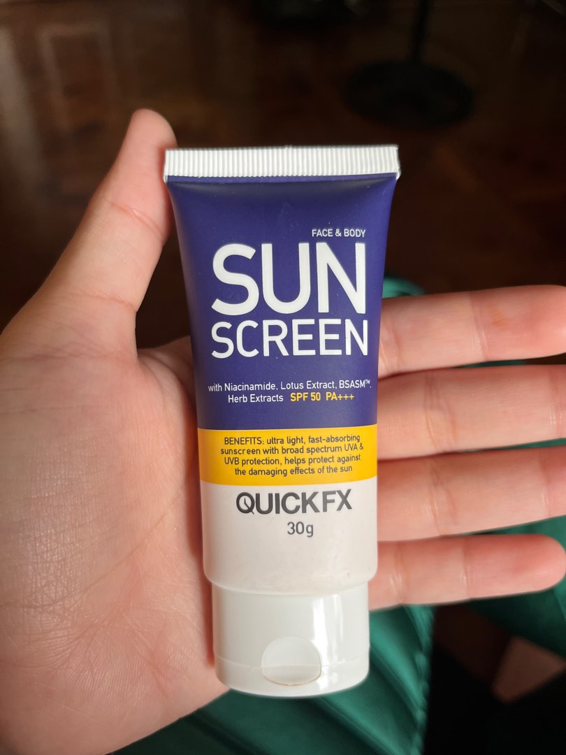 Quick fx Sunscreen (30g), Beauty & Personal Care, Face, Face Care on ...