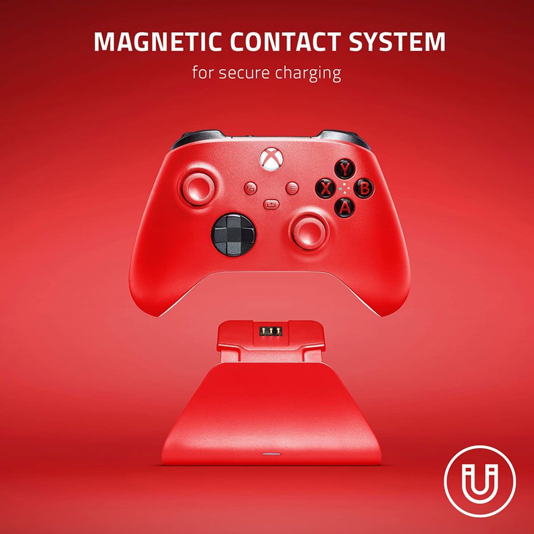 Razer Xbox Controller Quick Charging Red/Green/Blue Stand + Battery ...