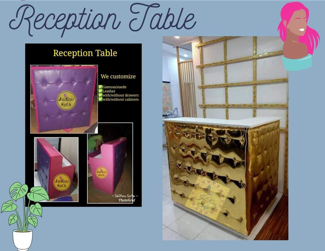 Reception Table Front Desk Table, Furniture & Home Living, Furniture ...