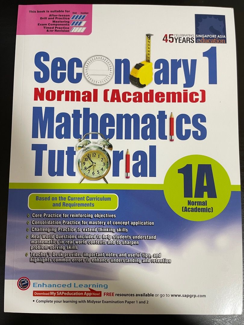 S1 NA Mathematics Tutorial 1A, Hobbies & Toys, Books & Magazines ...