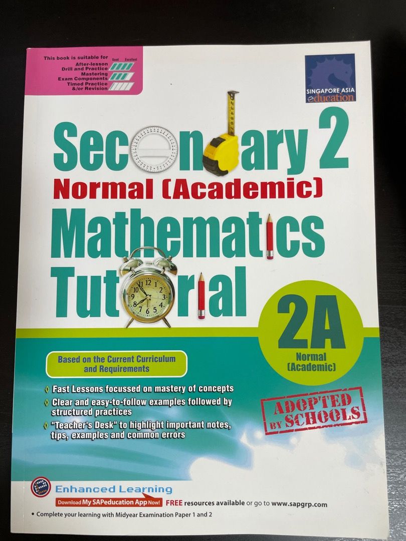 S2 NA Mathematics Tutorial Edition 2021, Hobbies & Toys, Books ...