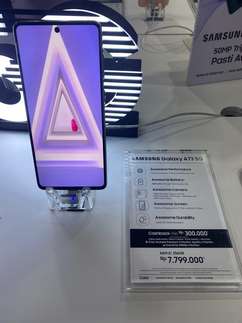 Samsung Galaxy A73 5G Bisa Cicilan Tanpa CC Proses Cepat Bunga BISA 0%, Telepon Seluler & Tablet ...