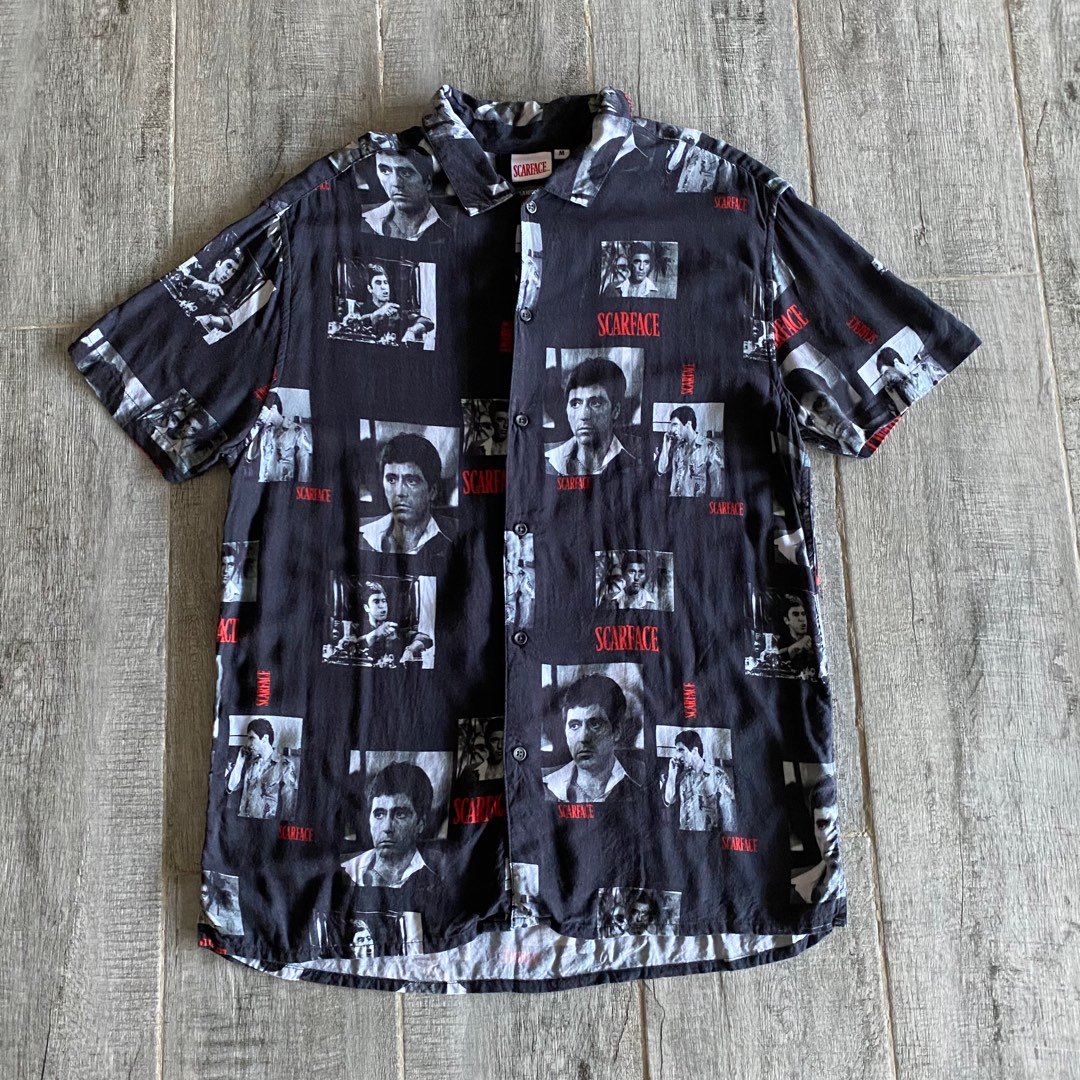 Scarface All over print short sleeves polo, Men's Fashion, Tops & Sets, Tshirts & Polo Shirts on ...