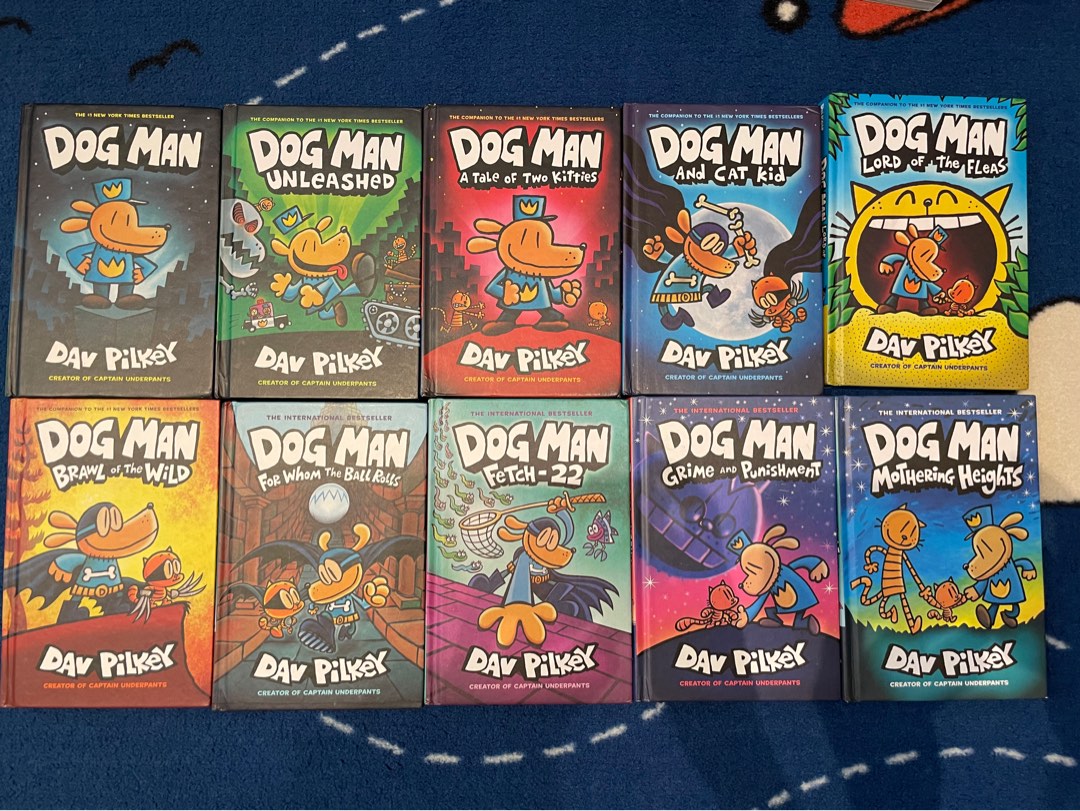 Series of 10 hardcover Dog Man comics, Hobbies & Toys, Books ...