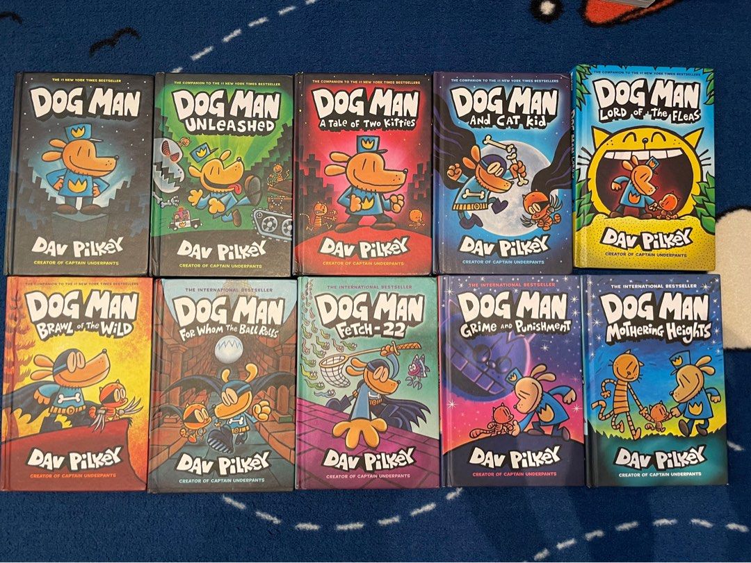Series of 10 hardcover Dog Man comics, Hobbies & Toys, Books ...