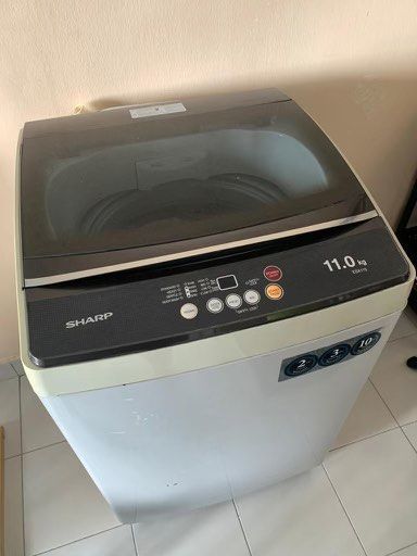 sharp washing machine 11kg esx115, TV & Home Appliances, Washing ...
