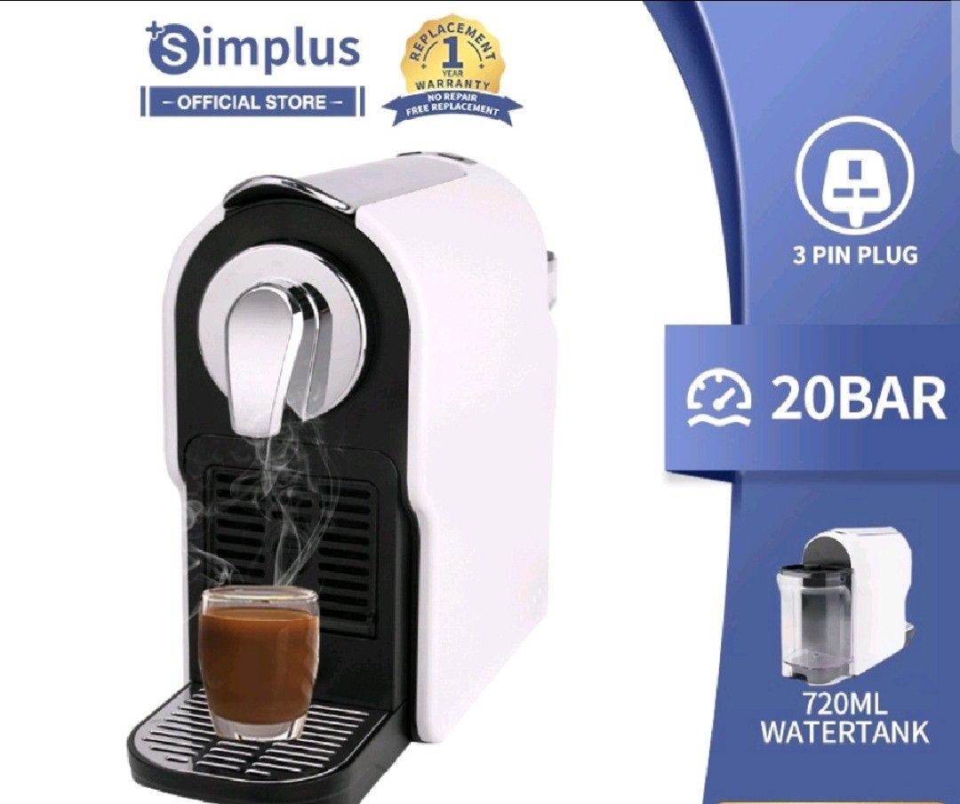 Simplus capsule coffee machine, TV & Home Appliances, Kitchen ...
