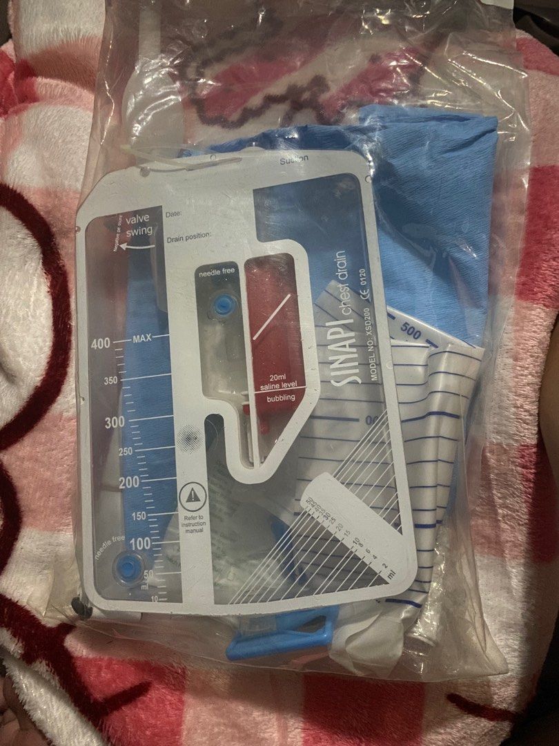 Sinapi chest drain 400ml, Health & Nutrition, Medical Supplies & Tools ...