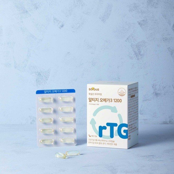 Sorbus r-TG Omega 3 1200mg for Eye and Brain (30 days), Health ...