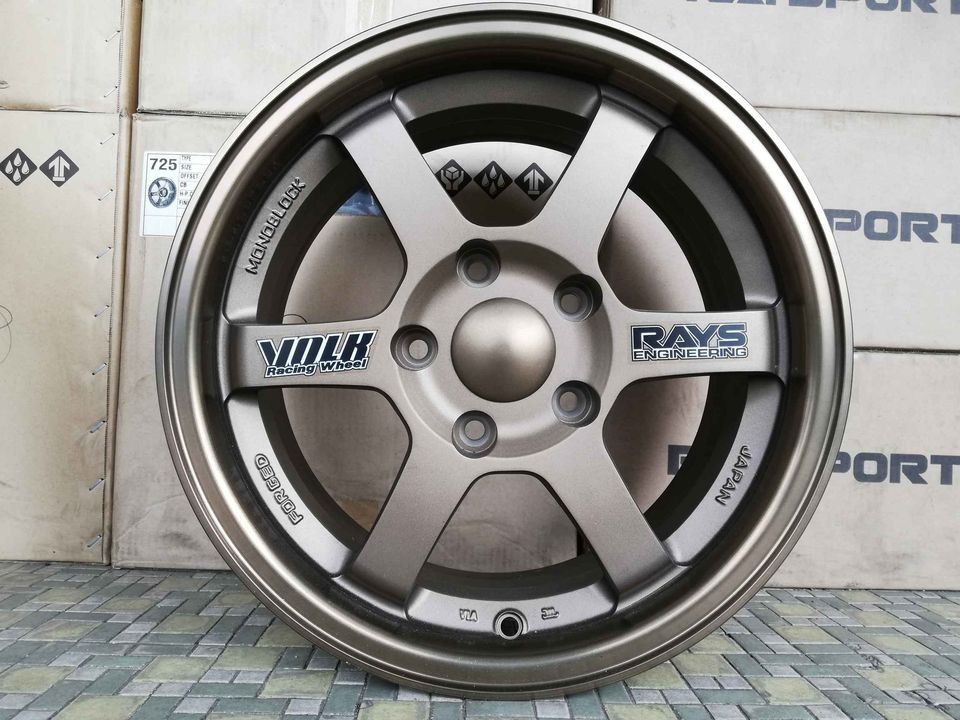 sport rim te37 volk 15 inch 5x114.3, Auto Accessories on Carousell