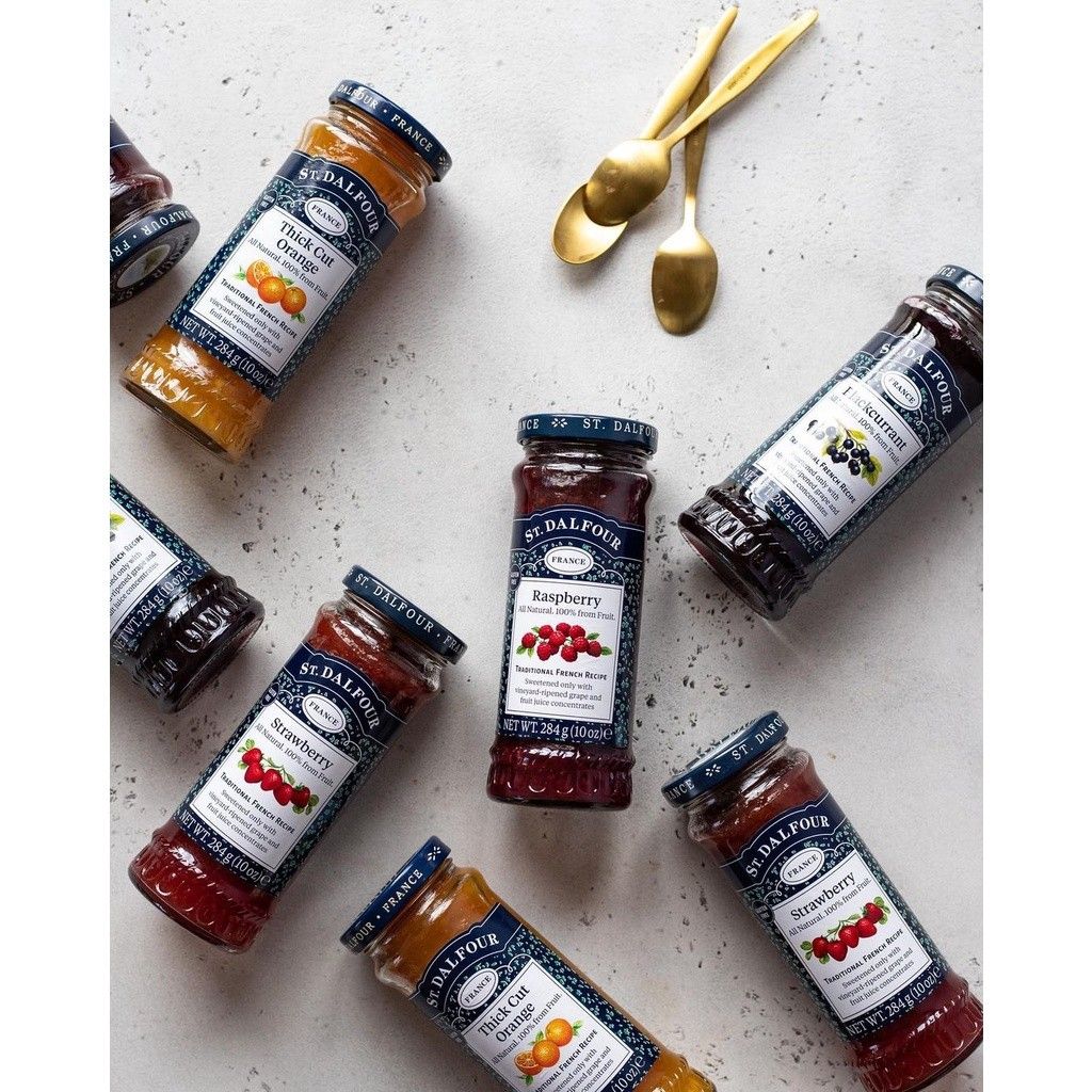 St dalfour jam spread breakfast fruit jam spread bread breakfast spread ...