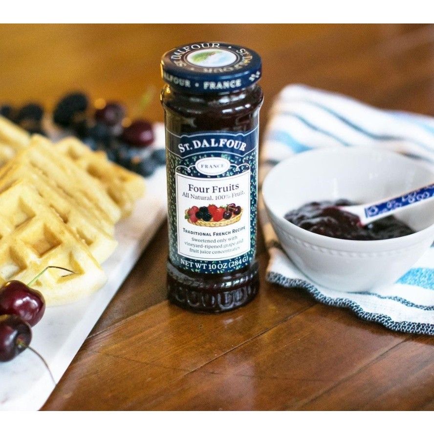 St dalfour jam spread breakfast fruit jam spread bread breakfast spread ...