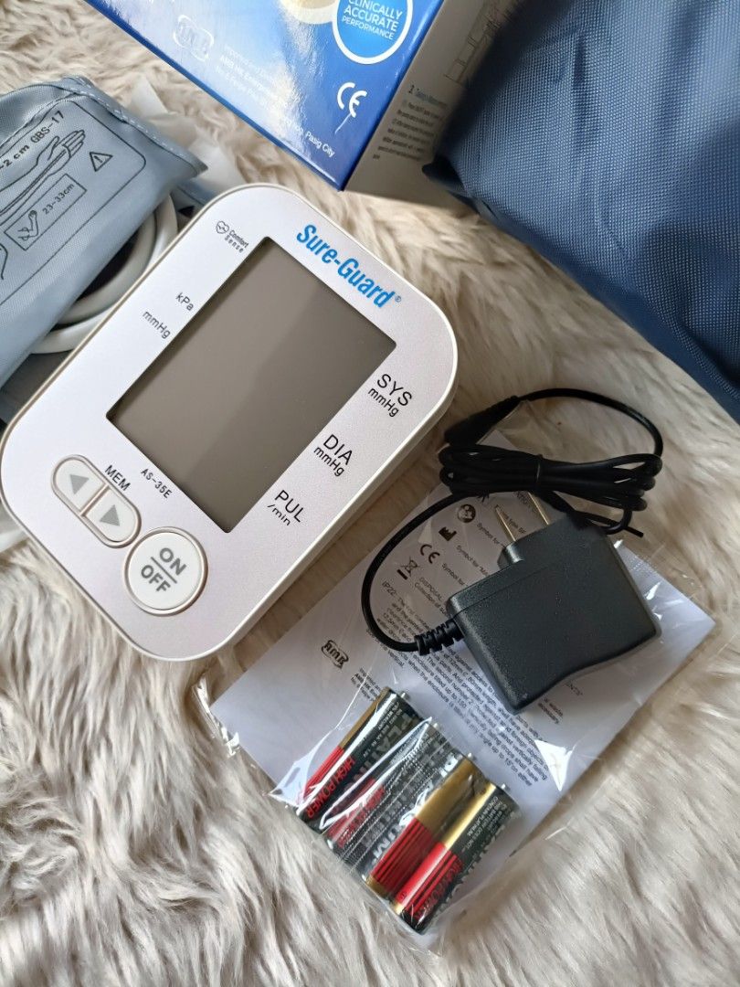 Sureguard Digital Blood Pressure Monitor, Health & Nutrition, Health ...