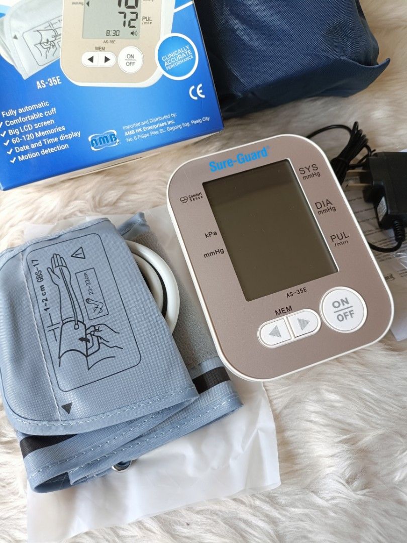 Sureguard Digital Blood Pressure Monitor, Health & Nutrition, Health ...