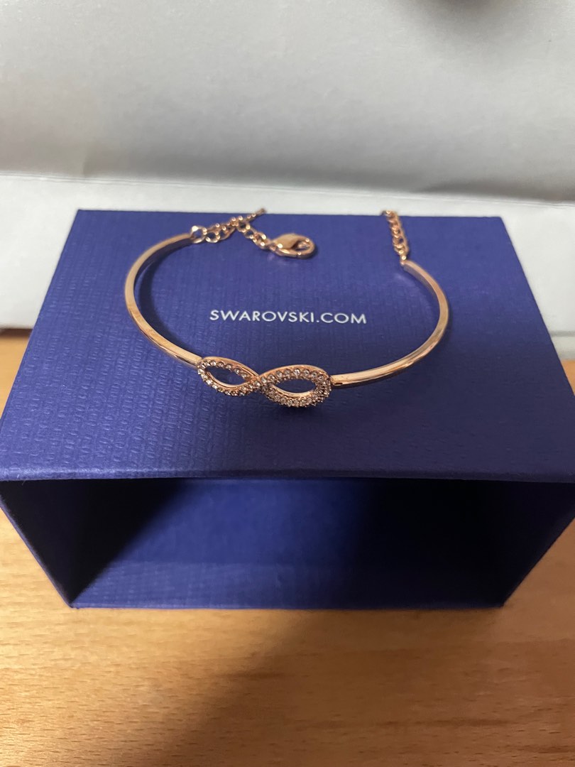 Swarovski Infinity Bangle, Women's Fashion, Jewelry & Organisers ...