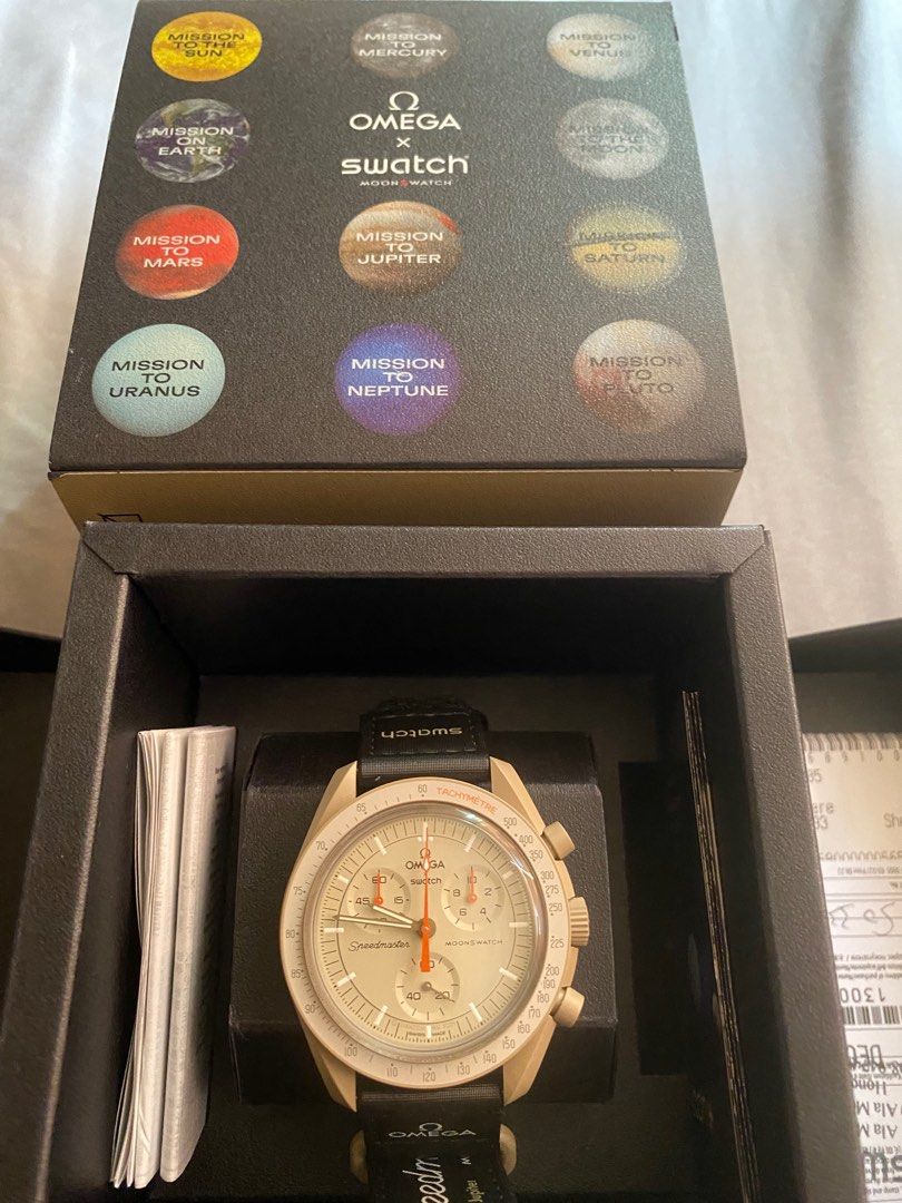 Swatch x Omega Moonwatch Jupiter not Tag Heuer, Men's Fashion, Watches ...