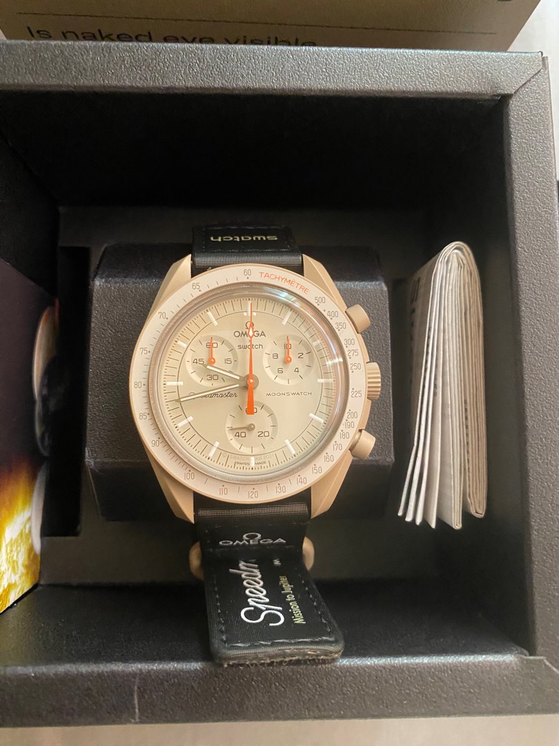 Swatch x Omega Moonwatch Jupiter not Tag Heuer, Men's Fashion, Watches ...