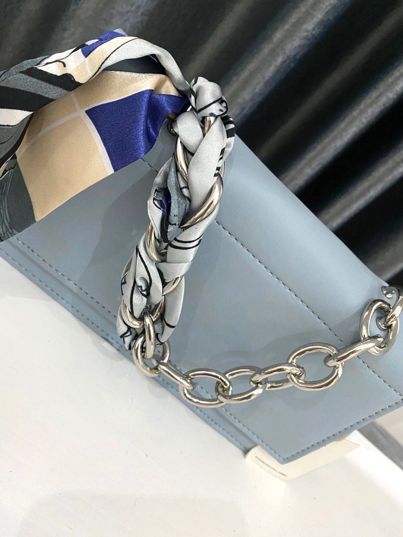 TAS WANITA MINISO LIFE CROSSBODY BAG (BLUE), Fesyen Wanita, Tas ...