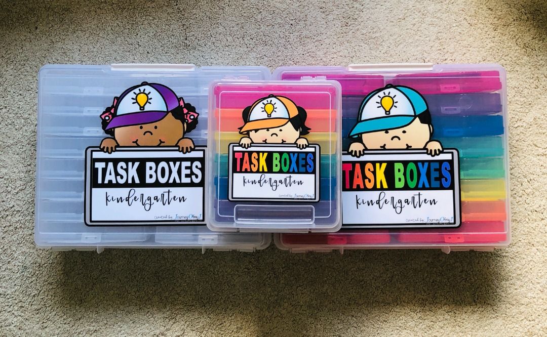 Task Boxes - Kindergarten, Hobbies & Toys, Toys & Games on Carousell