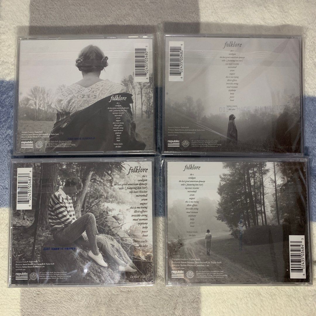 Taylor Swift Folklore CDs, Hobbies & Toys, Music & Media, CDs & DVDs on ...