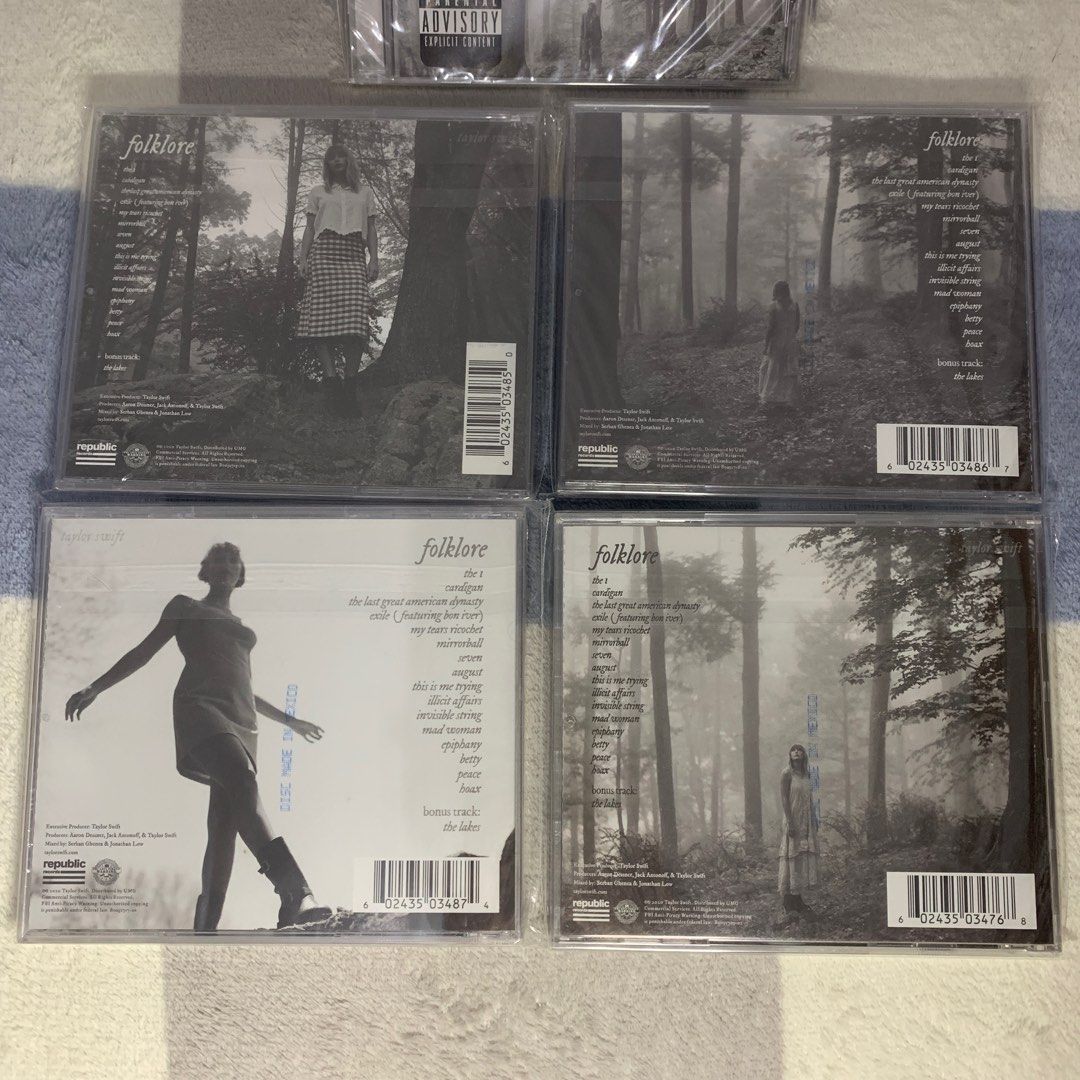Taylor Swift Folklore CDs, Hobbies & Toys, Music & Media, CDs & DVDs on ...