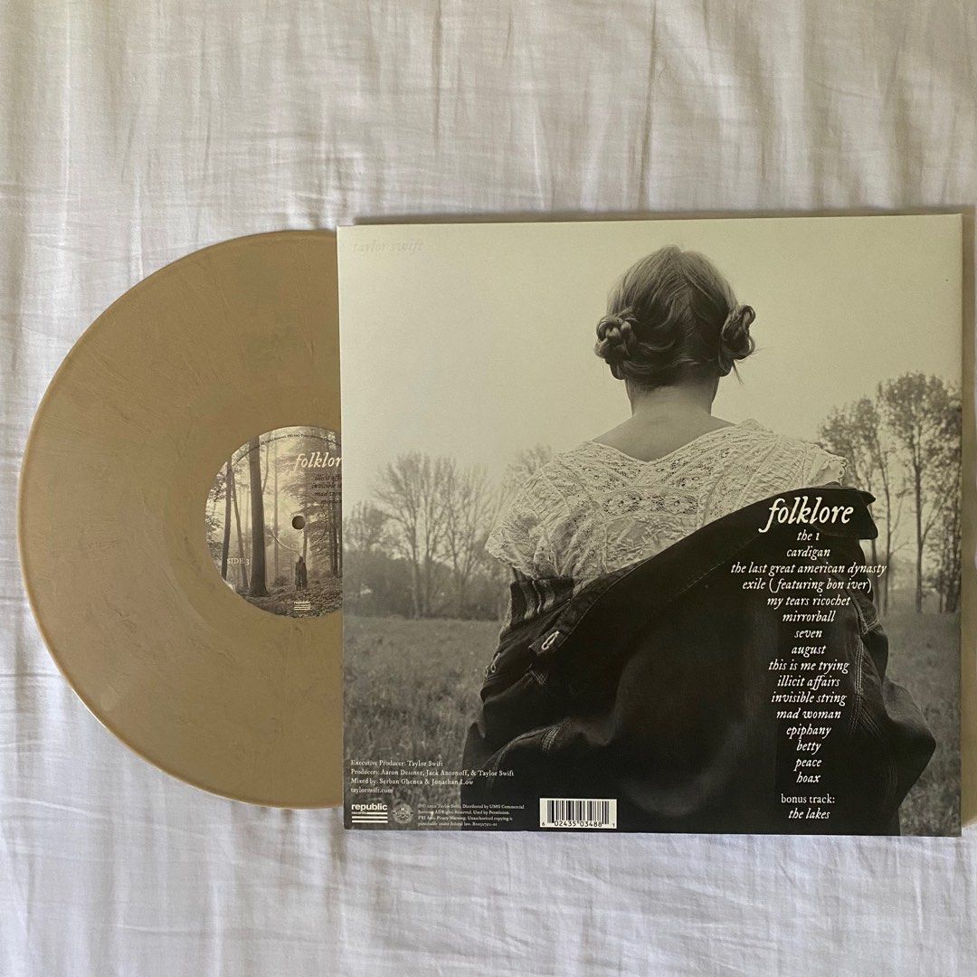 taylor swift folklore in the trees beige vinyl 2 lp, Hobbies & Toys ...