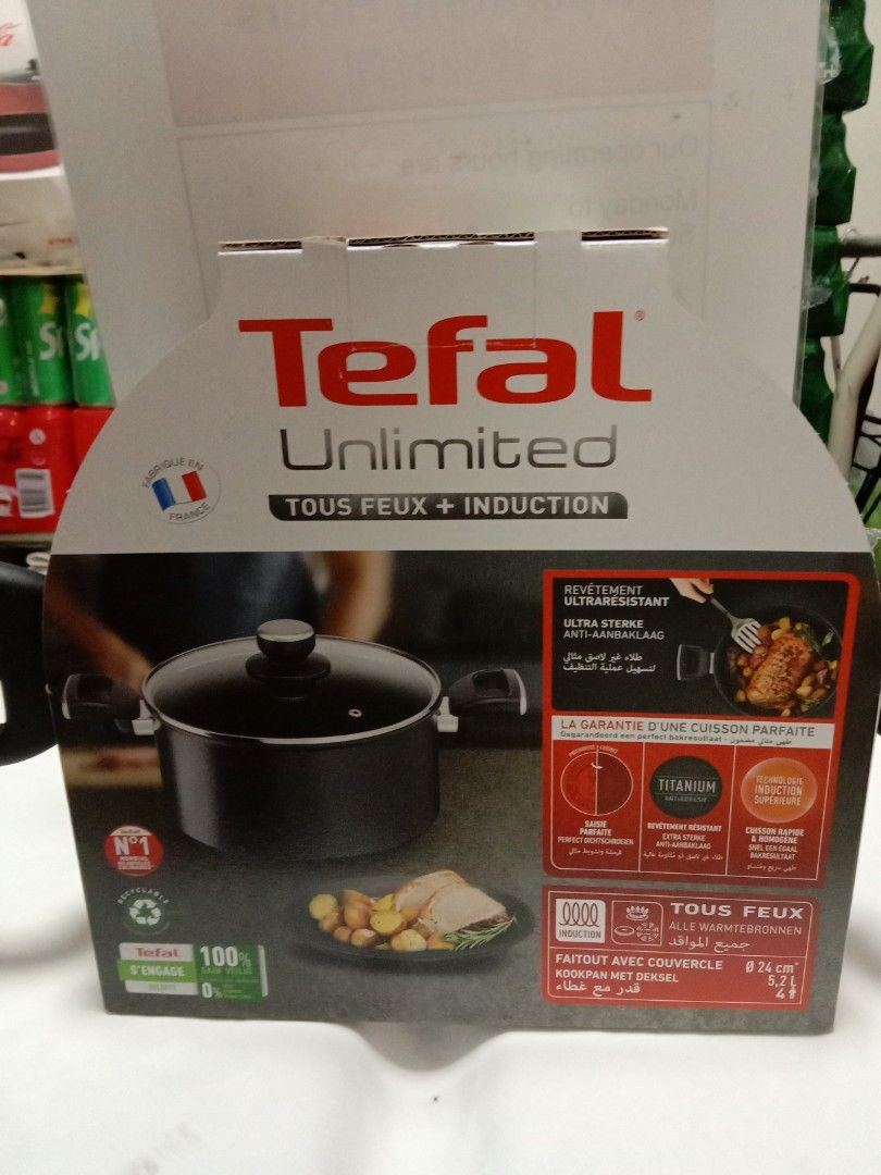 Tefal Unlimited 24 cm Stewpot With Lid, TV & Home Appliances, Kitchen Appliances, Other Kitchen ...
