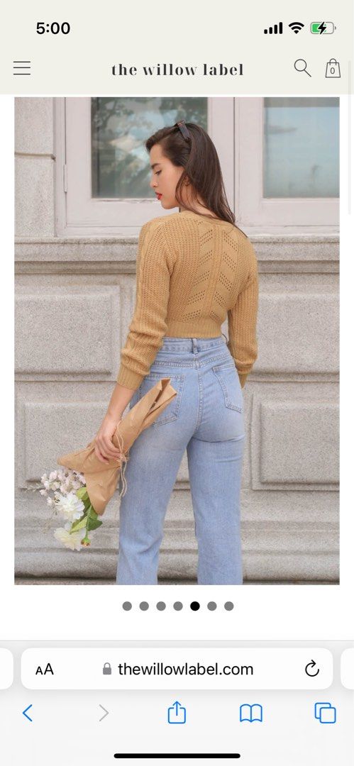 The willow label belle crop cardigan, Women's Fashion, Tops ...
