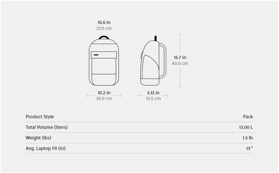 Timbuk2 Custom Mini Prospect Backpack (12L White Rain Resist), Men's ...