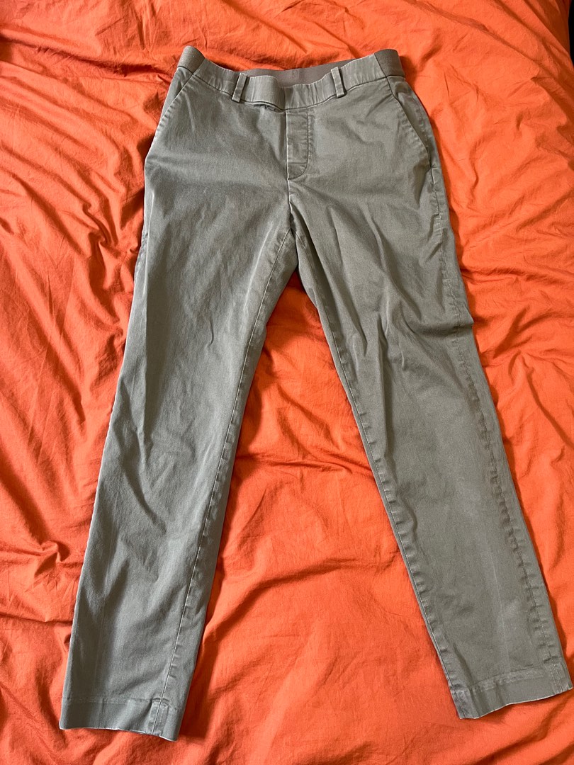 Uniqlo Grey Work Pants, Women's Fashion, Bottoms, Other Bottoms on ...